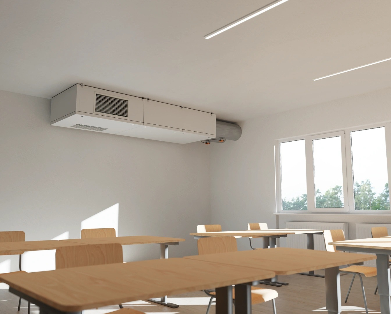 VZT jednotka pro větrání vzdělávacích prostor | Rekuperace ...